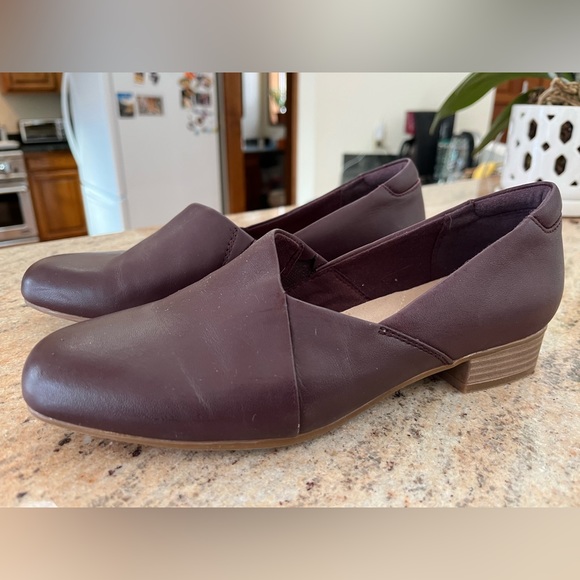 Clarks | Shoes | Clarks Collection Juliet Palm Loafer Stacked Heel ...